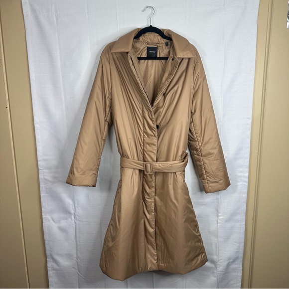 Theory | Jackets & Coats | Theory Clean Puffer Coat Carmel Pointed ...